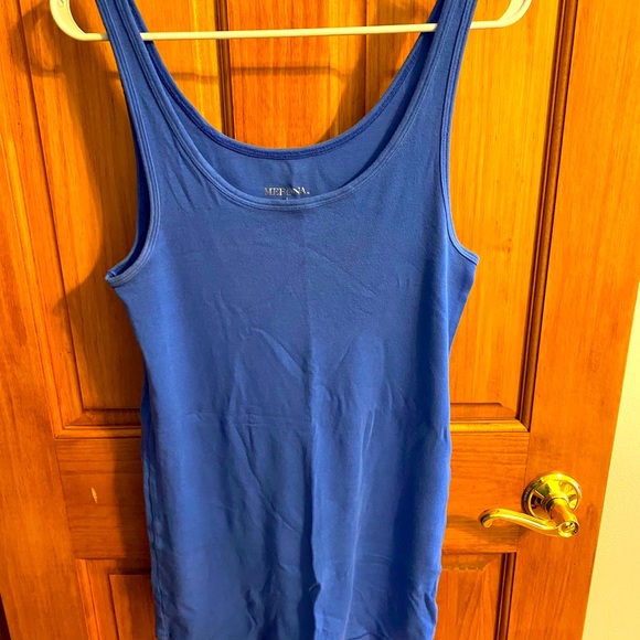 Tops | Blue Tank Top | Poshmark